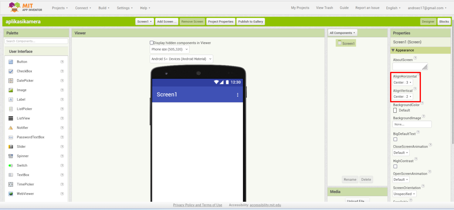 Cara Menggunakan Fitur Kamera di App Inventor 2 - Tutorial Blok ...